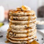 Wake Up To These Fluffy Chia Chip Pancakes • Tasty Thrifty Timely