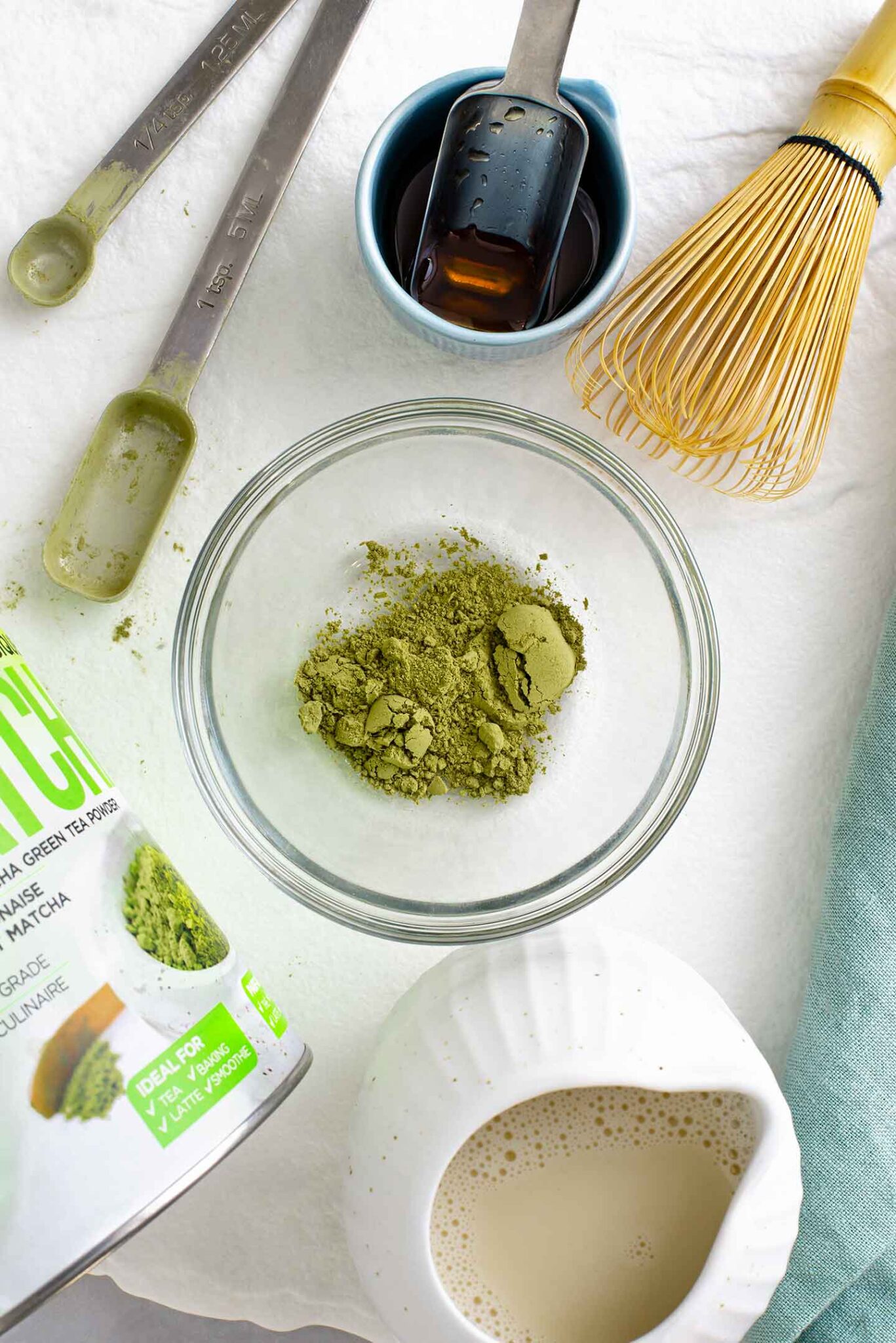 Iced Matcha Latte - Cool Down And Perk Up • Tasty Thrifty Timely