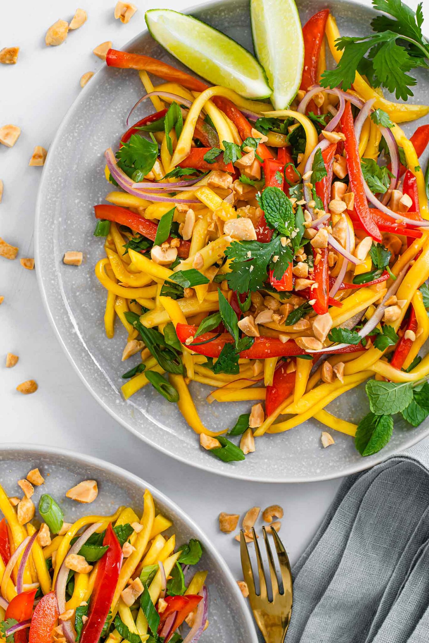 Thai Inspired Mango Salad • Tasty Thrifty Timely