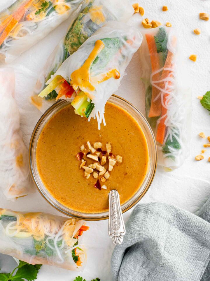 Easy Mango Fresh Rolls with Mango Chilli Sauce • Tasty Thrifty Timely