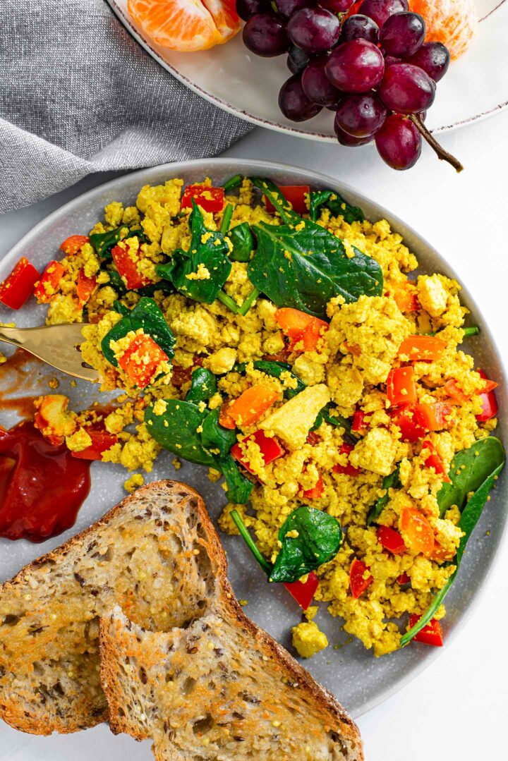 Your 10 Minute Tofu Breakfast Scramble • Tasty Thrifty Timely