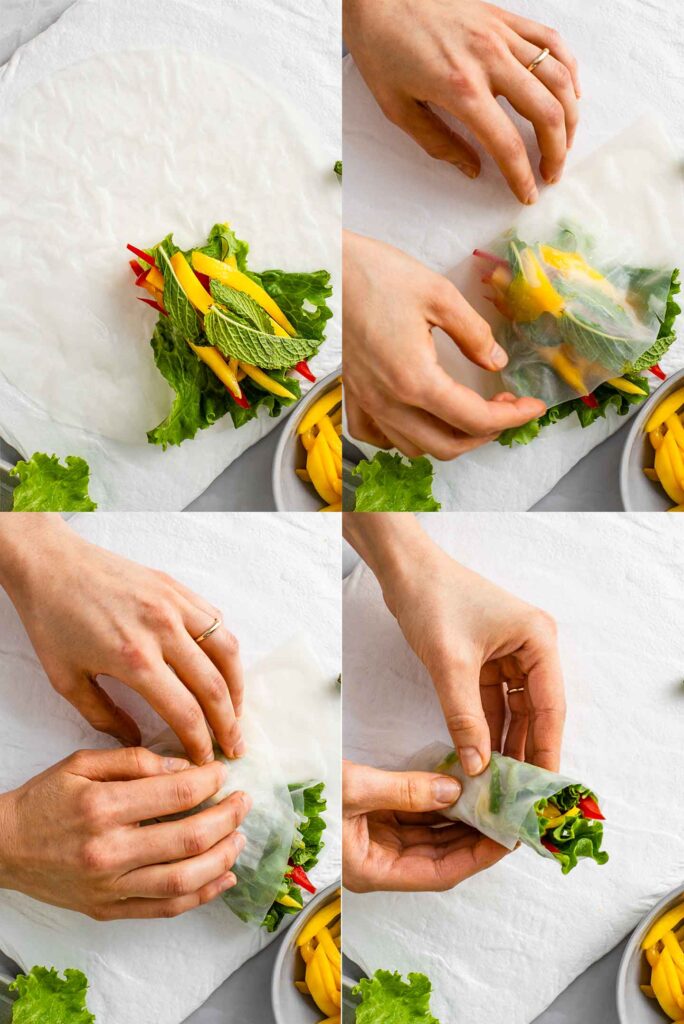 Easy Mango Fresh Rolls with Mango Chili Sauce • Tasty Thrifty Timely