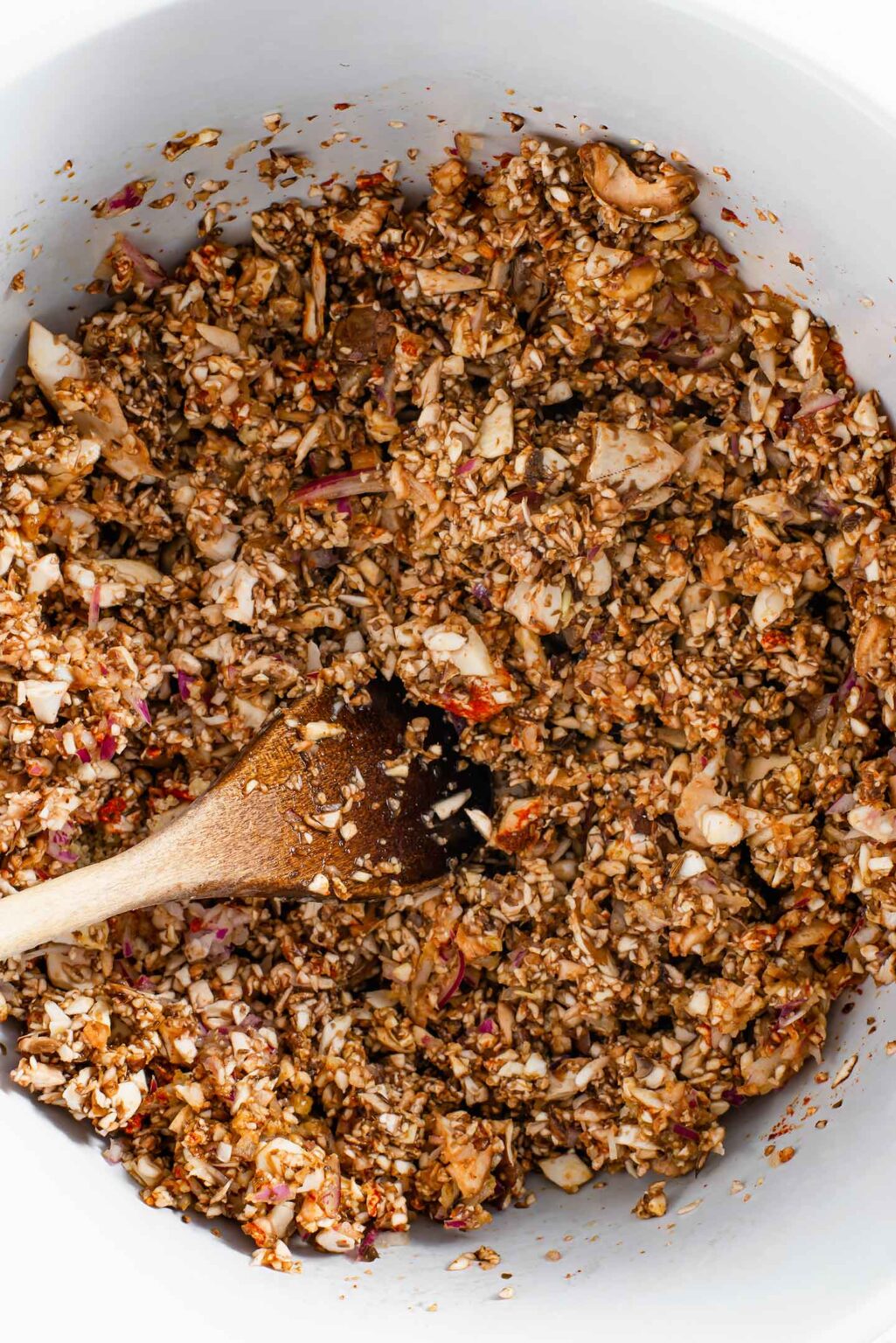 Vegan Mushroom Walnut Ground Round • Tasty Thrifty Timely