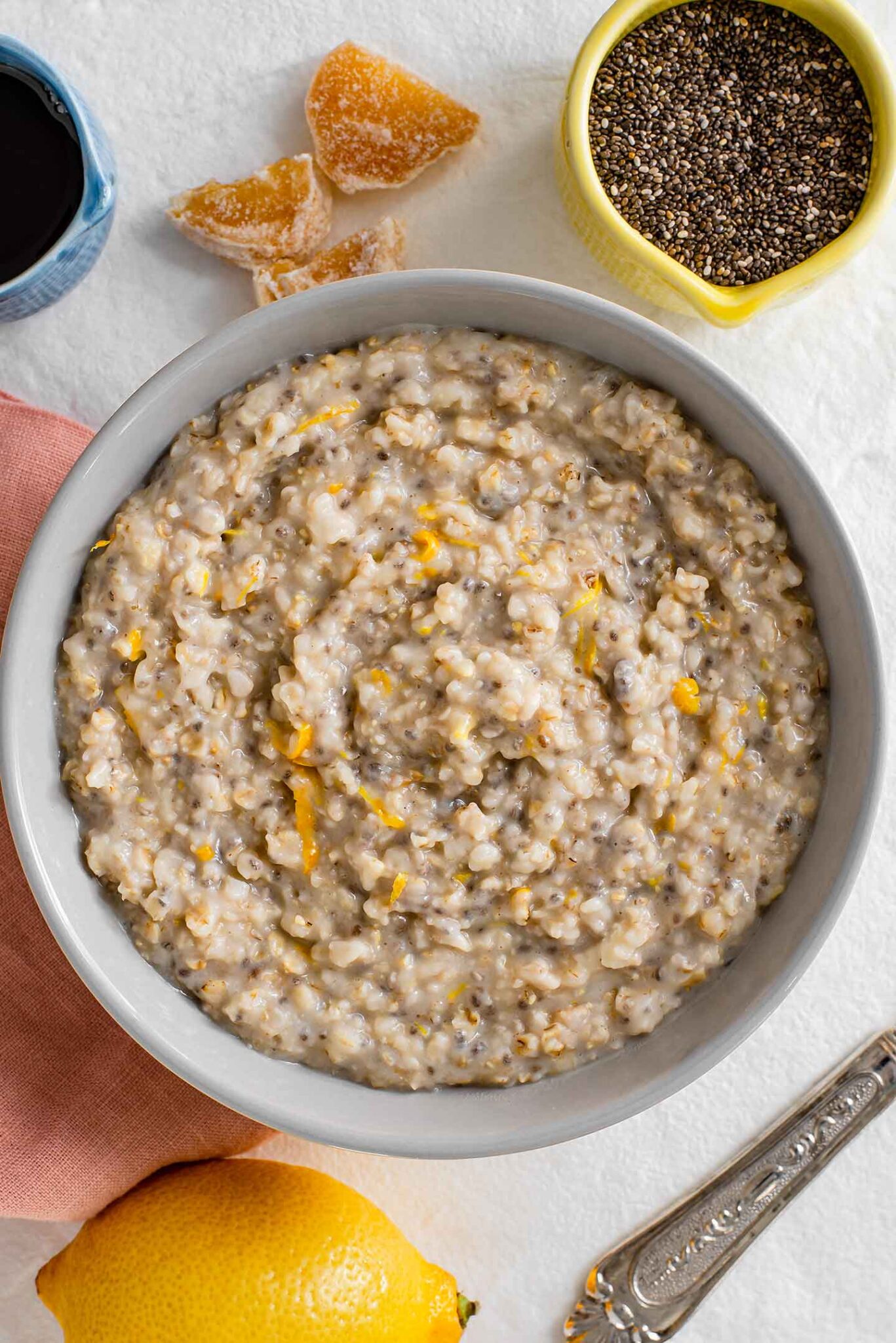 Love This Lemon Chia Oatmeal • Tasty Thrifty Timely