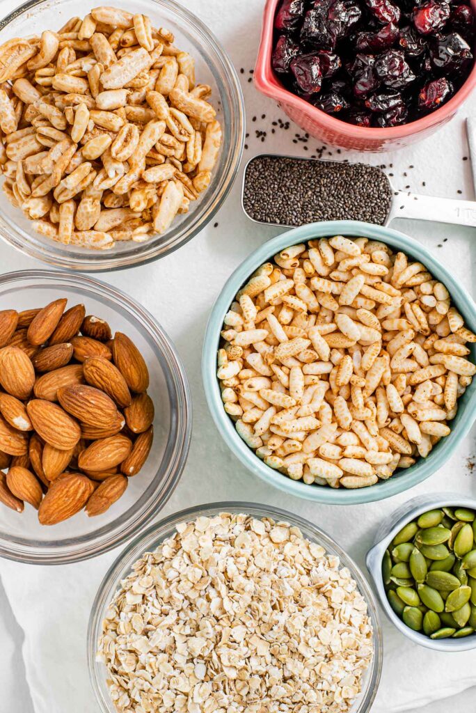 Puffed Rice Granola Bars For On The Go • Tasty Thrifty Timely