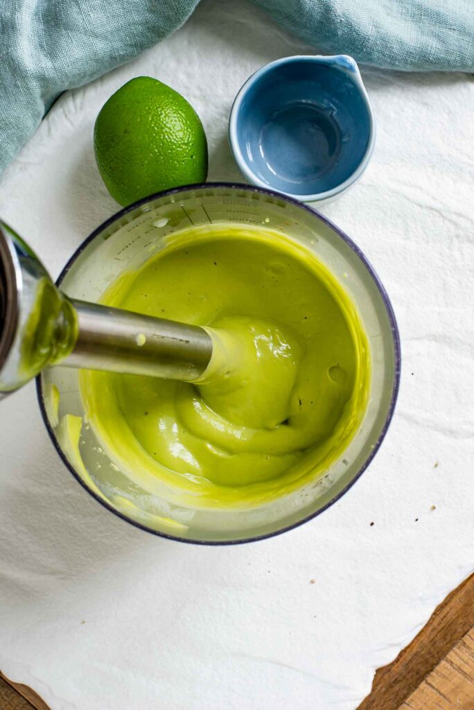 The Easiest Avocado Lime Dressing In The World • Tasty Thrifty Timely