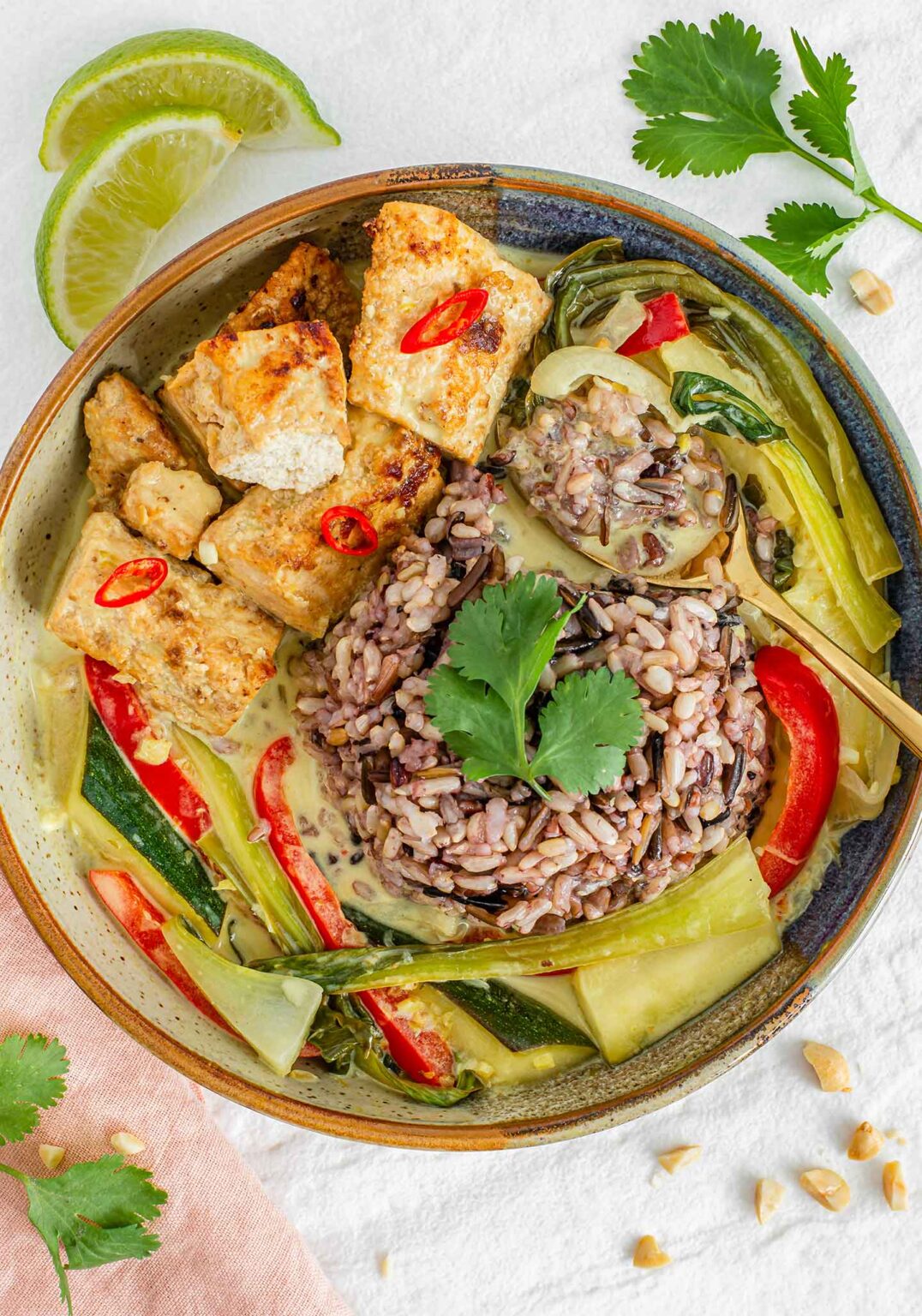 Coconut Lime Tofu - An Easy Thai Inspired Meal • Tasty Thrifty Timely