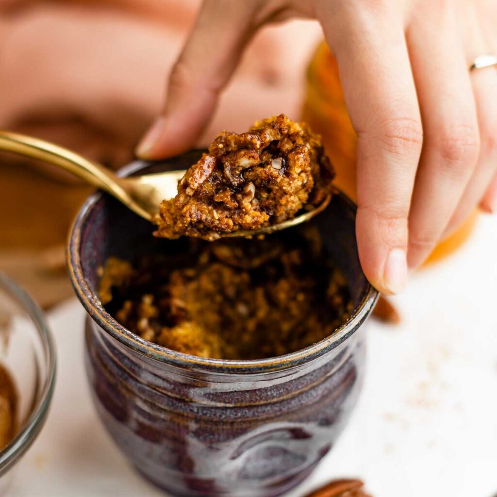 Pumpkin Spice Mug Cake For One - Gluten Free • Tasty Thrifty Timely