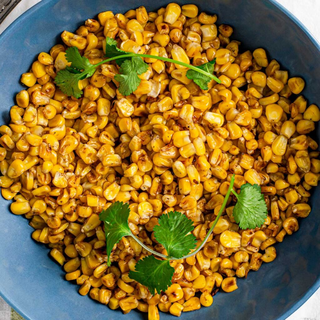 Skillet Charred Corn - A Trick Not To Be Skipped! • Tasty Thrifty Timely