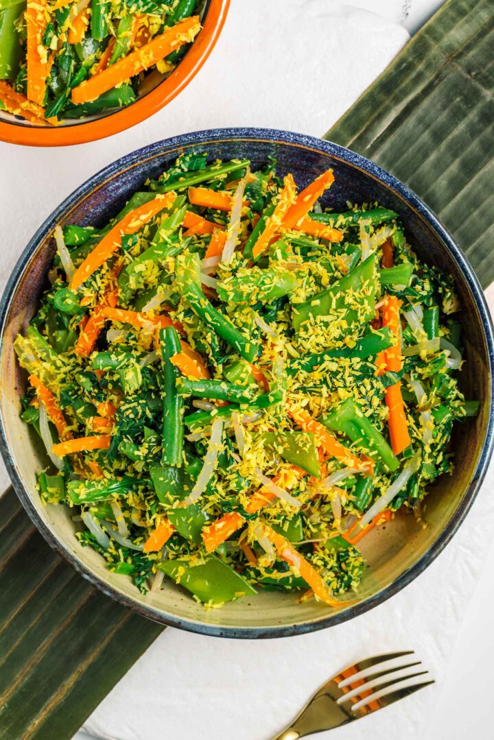 Urab - Balinese Coconut & Vegetable Salad • Tasty Thrifty Timely