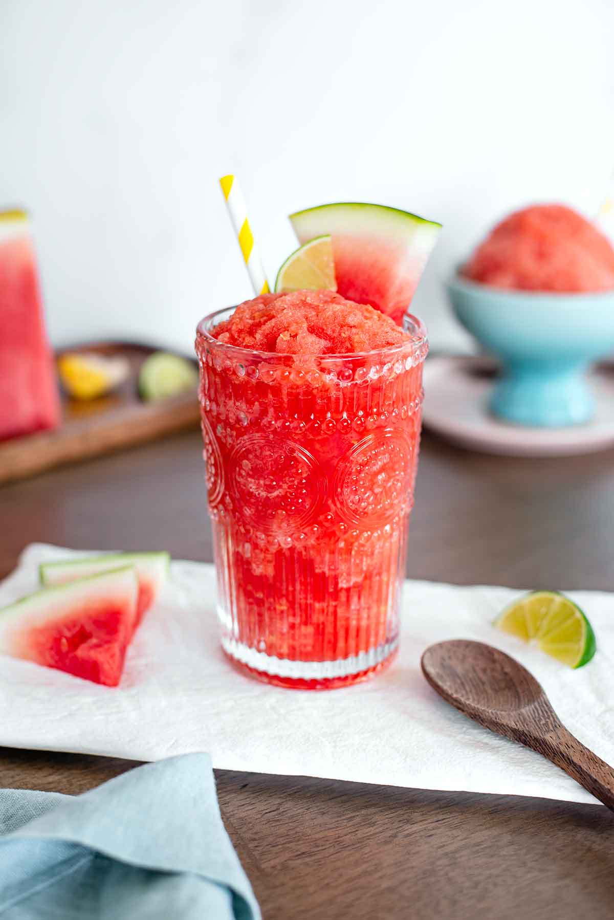 Simple Watermelon Ginger Slushie • Tasty Thrifty Timely
